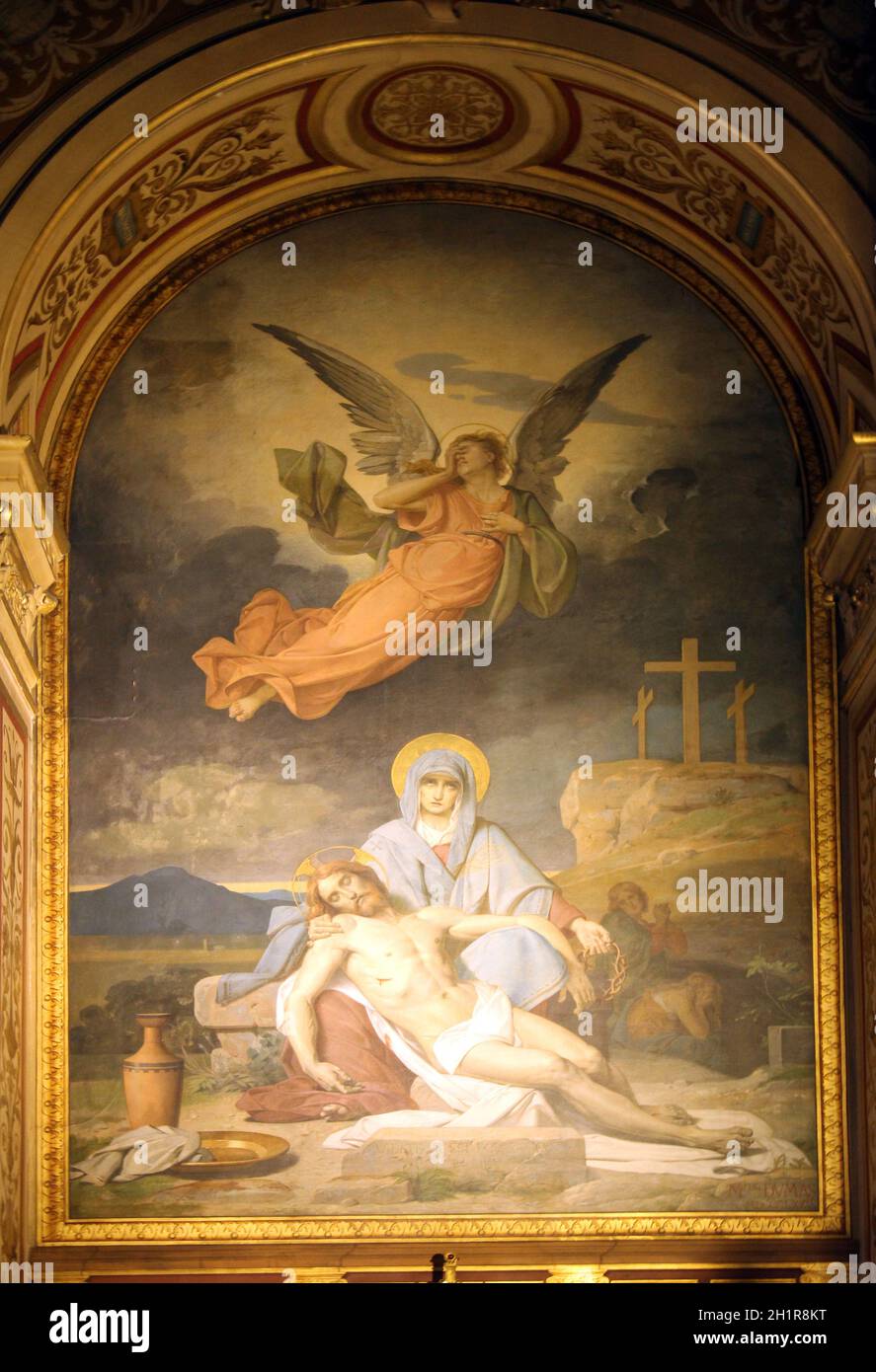 Pieta, Church of the Holy Trinity, Paris Stock Photo - Alamy