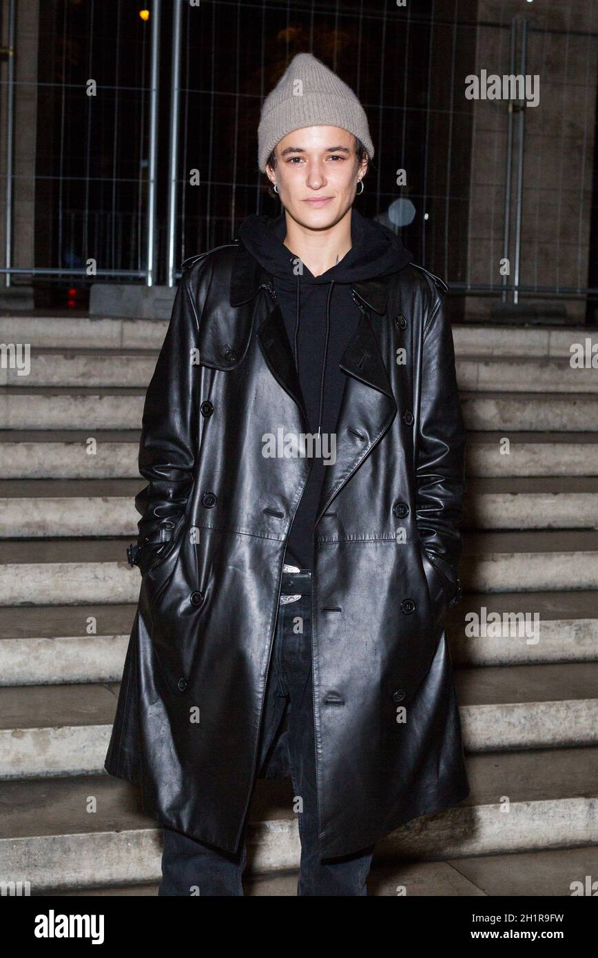 Paris, France. October 18, 2021, Agathe Mougin attends Burberry x Anne ...