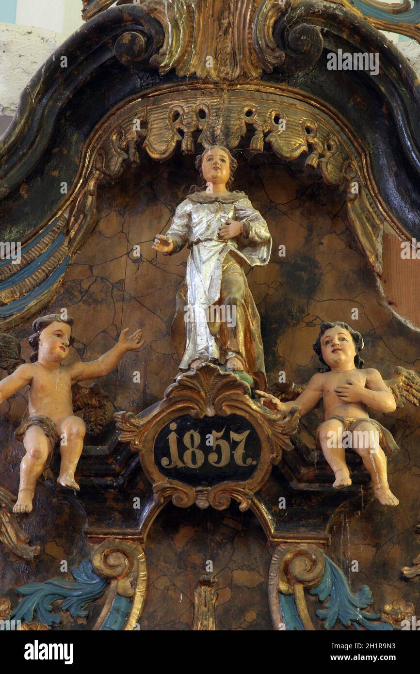 Statue of saint Stock Photo - Alamy