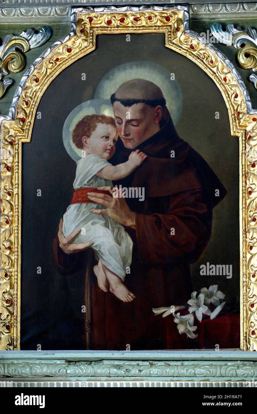 Saint Anthony of Padua Stock Photo - Alamy