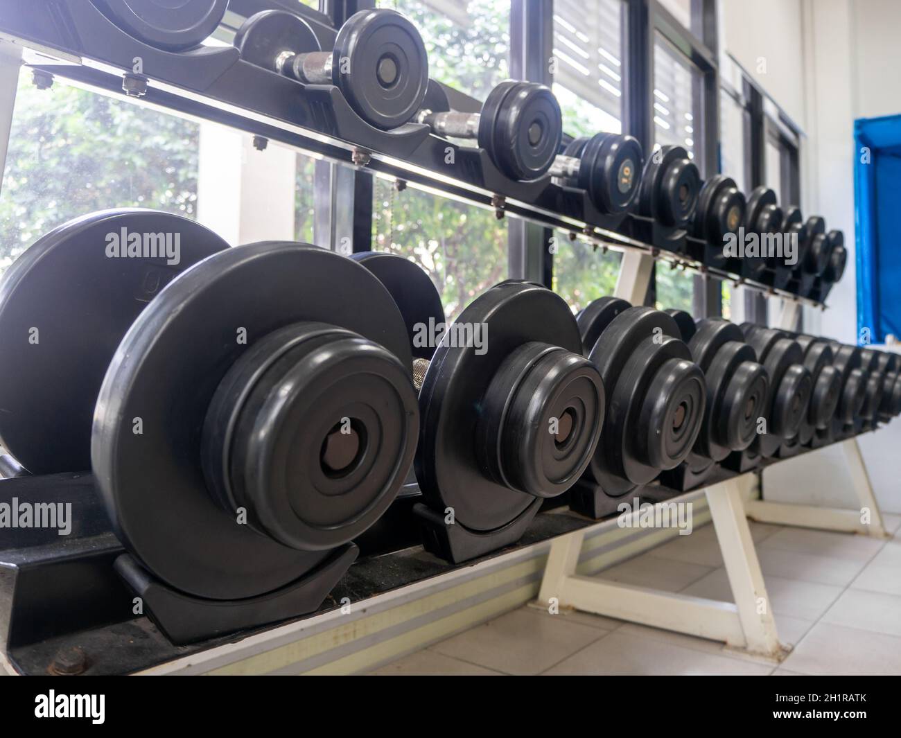 Dumbbell set hi-res stock photography and images - Alamy