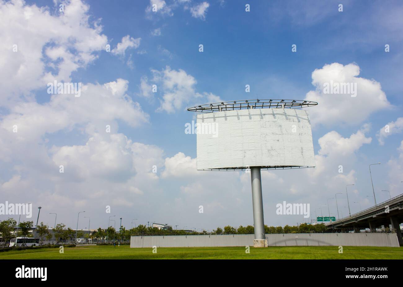 Highway advertising board Stock Photo - Alamy