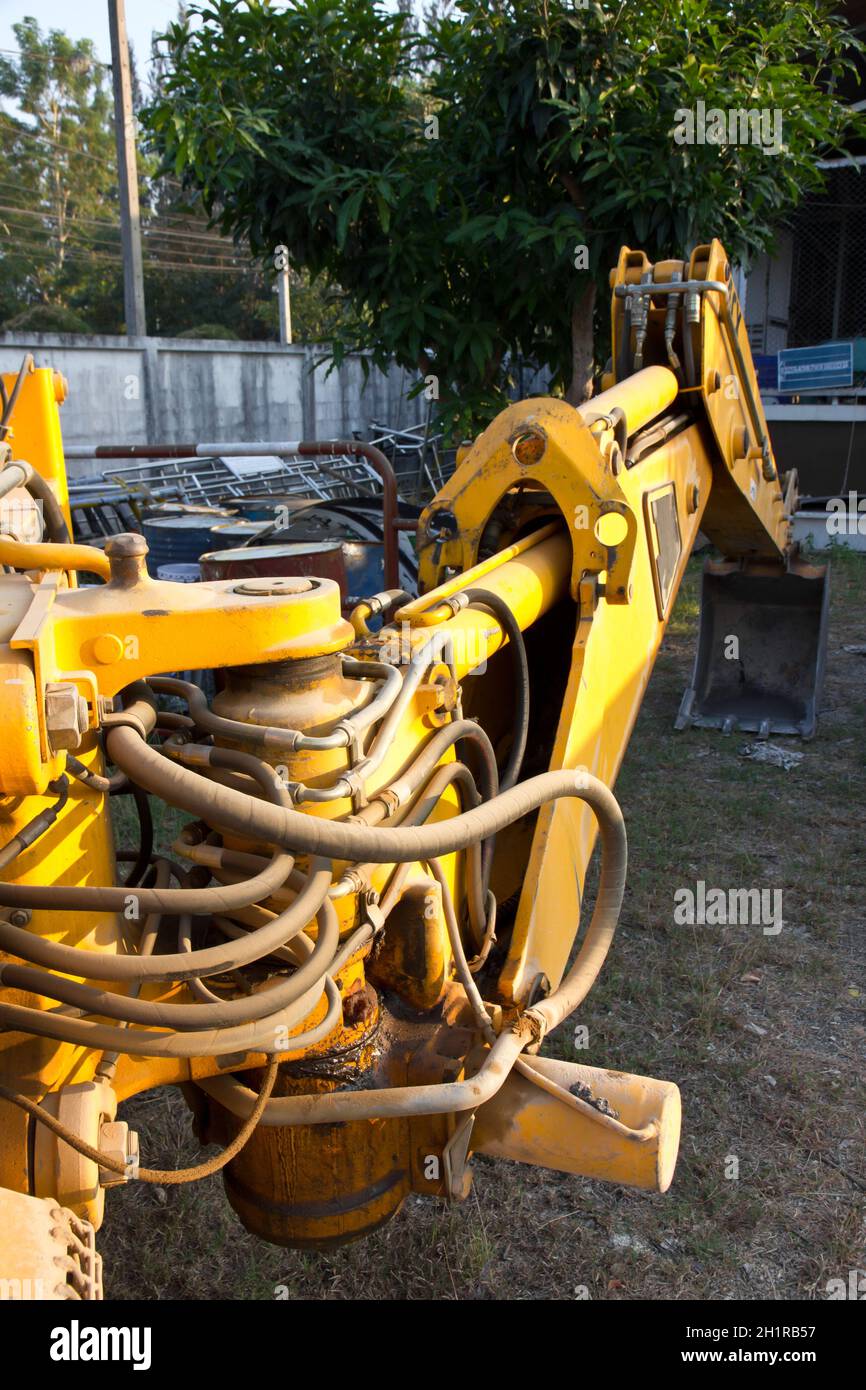 EXCAVATOR industry construction machine working Stock Photo - Alamy