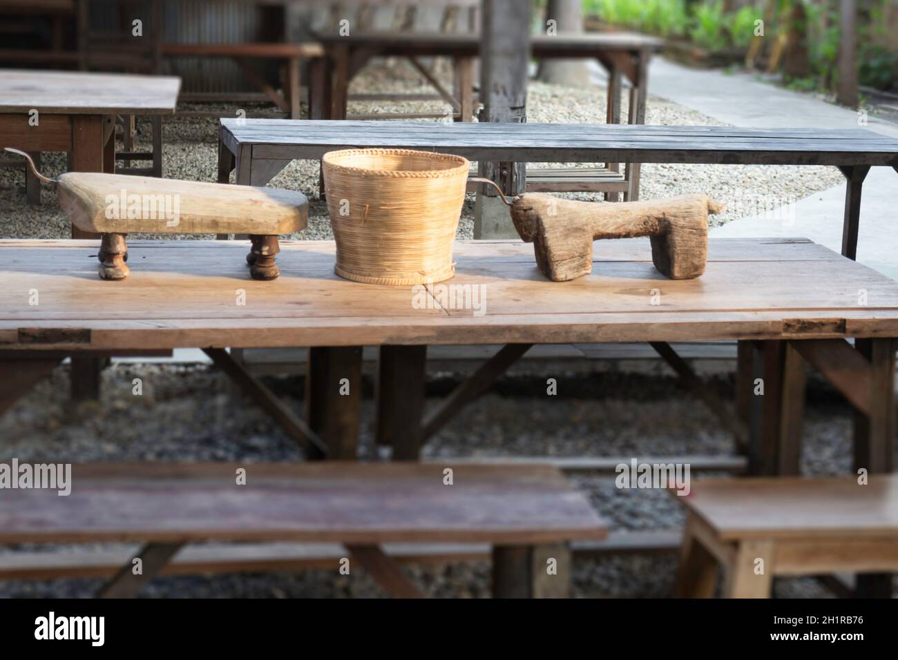 Simple resort furniture seat setting arrangement, stock photo Stock ...