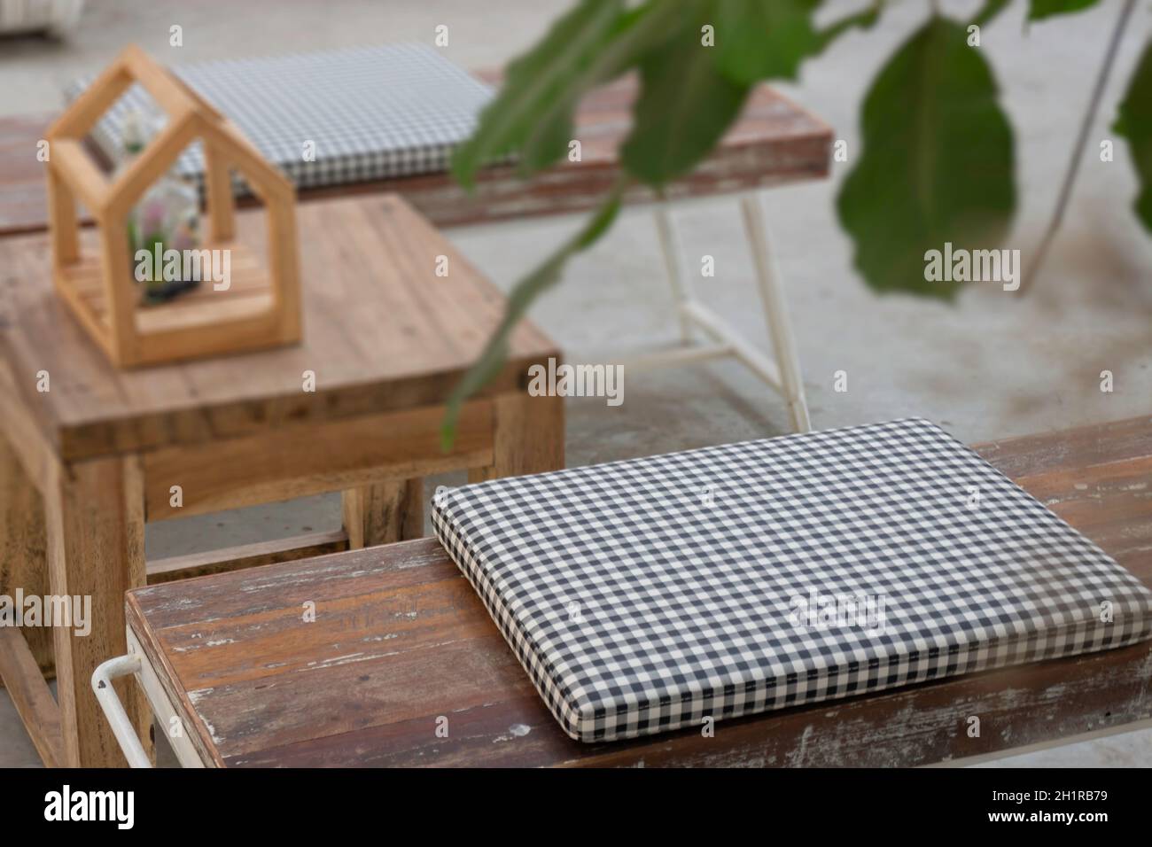 Simple resort furniture seat setting arrangement, stock photo Stock ...