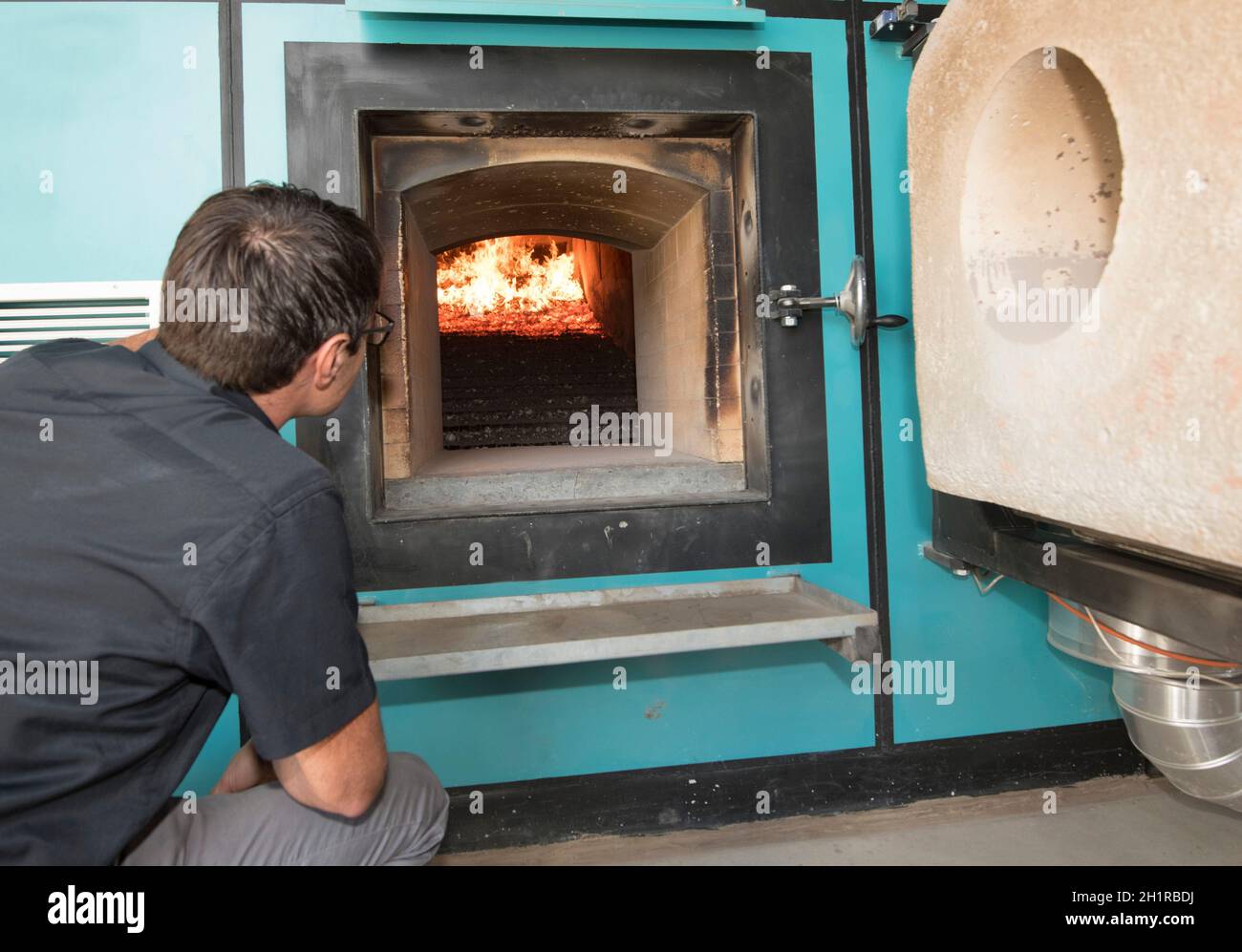 Biomass wood chips boiler hi-res stock photography and images - Alamy