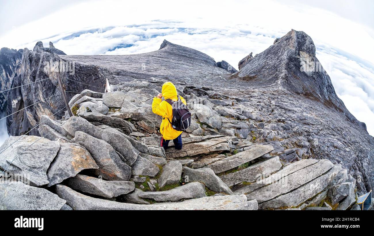 Nature landscape at the top of Mount Kinabalu in Sabah, Malaysia Stock ...
