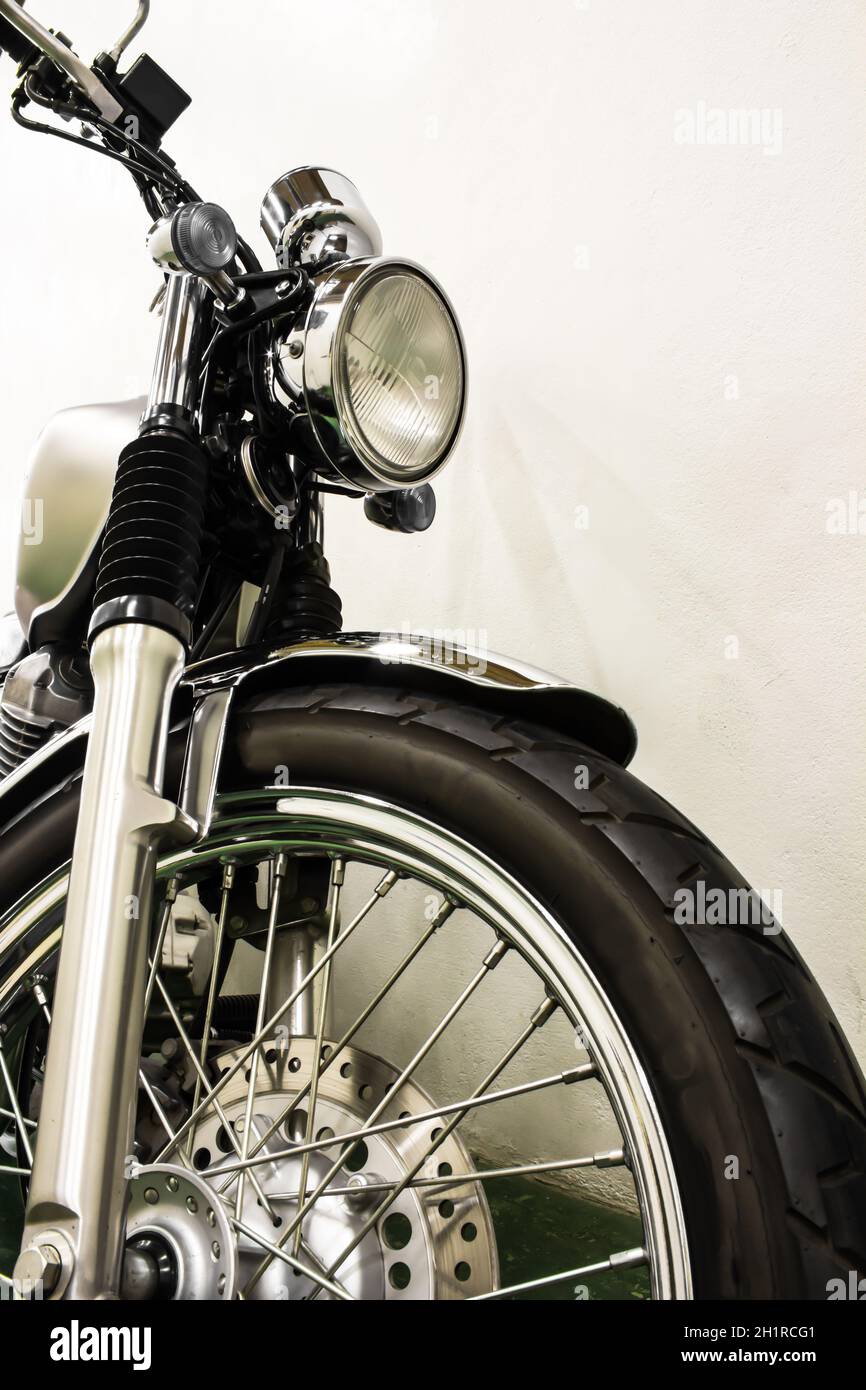 vintage Motorcycle detail Stock Photo - Alamy