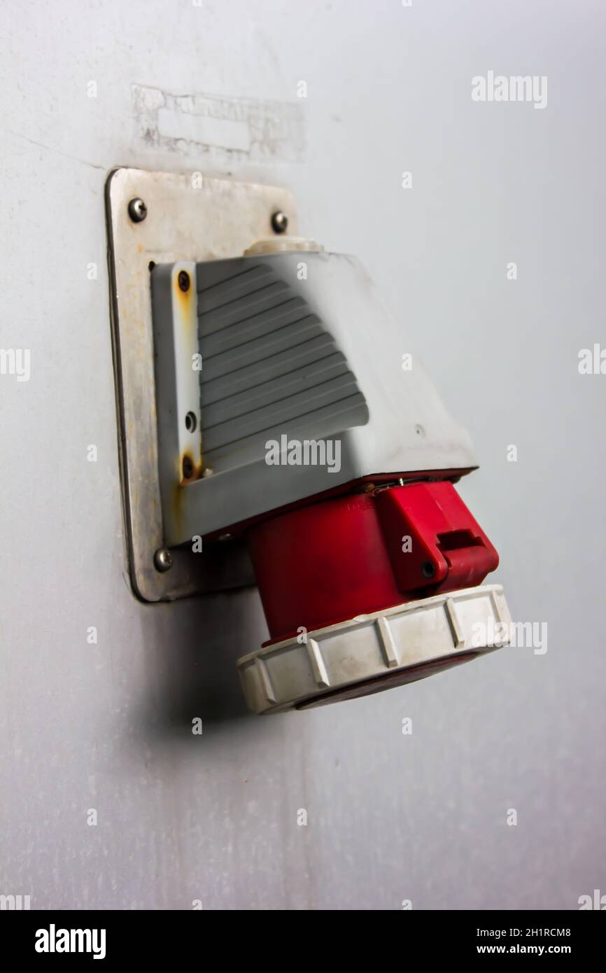 main Power Plug electric building Stock Photo - Alamy