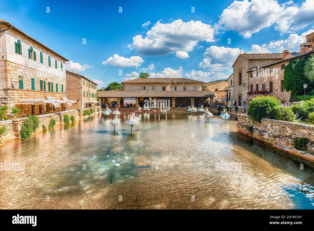 The iconic medieval thermal baths, major landmark and sightseeing in ...