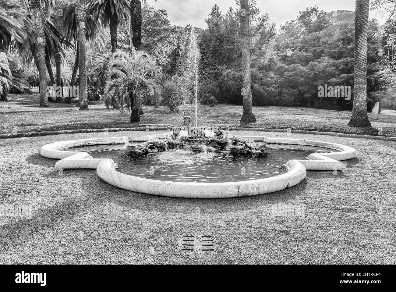 Beautiful classical fountain in Renaissance style, city centre of Rome ...