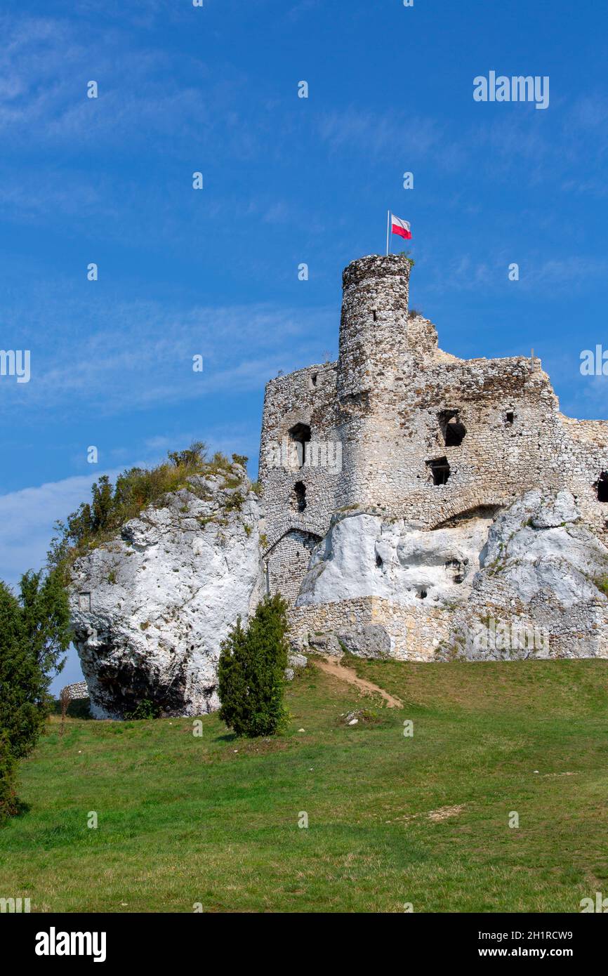 Mirow, Poland - September 16, 2020 : Medieval gothic Mirow Castle ...