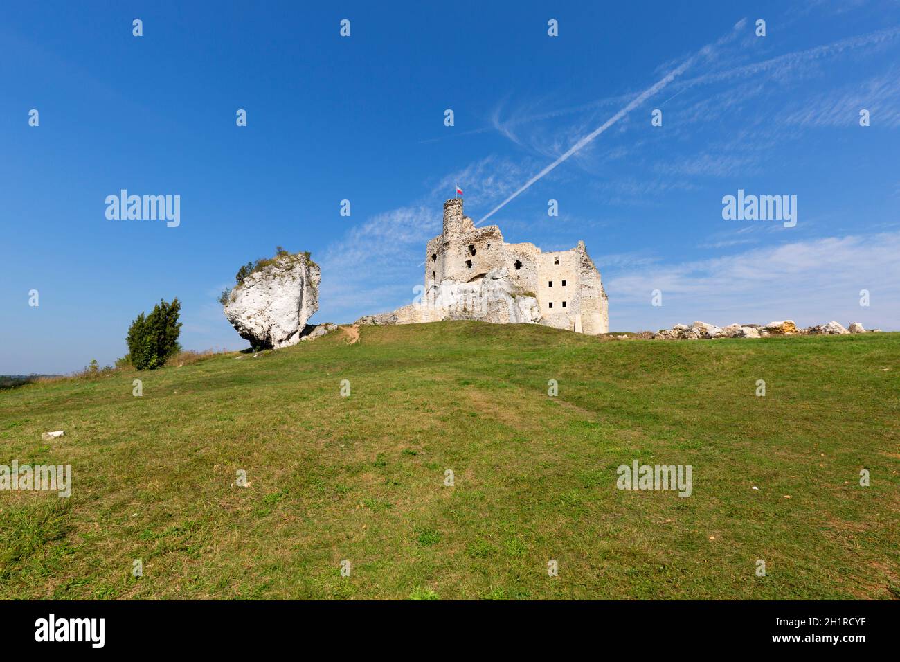 Mirow, Poland - September 16, 2020 : Medieval gothic Mirow Castle ...