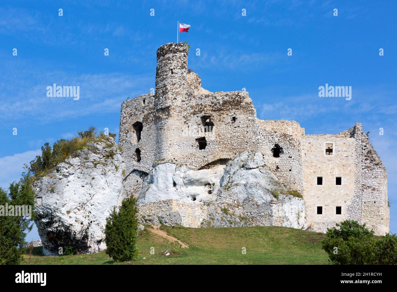 Mirow, Poland - September 16, 2020 : Medieval gothic Mirow Castle ...