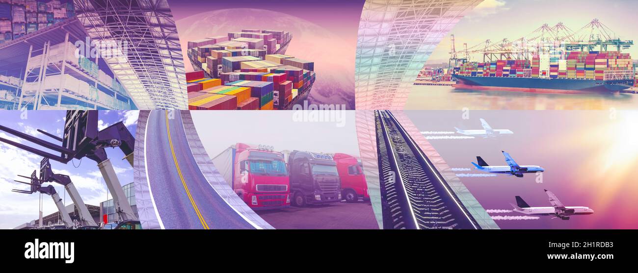 Abstract design background, Trucks and transport. Highway and ...