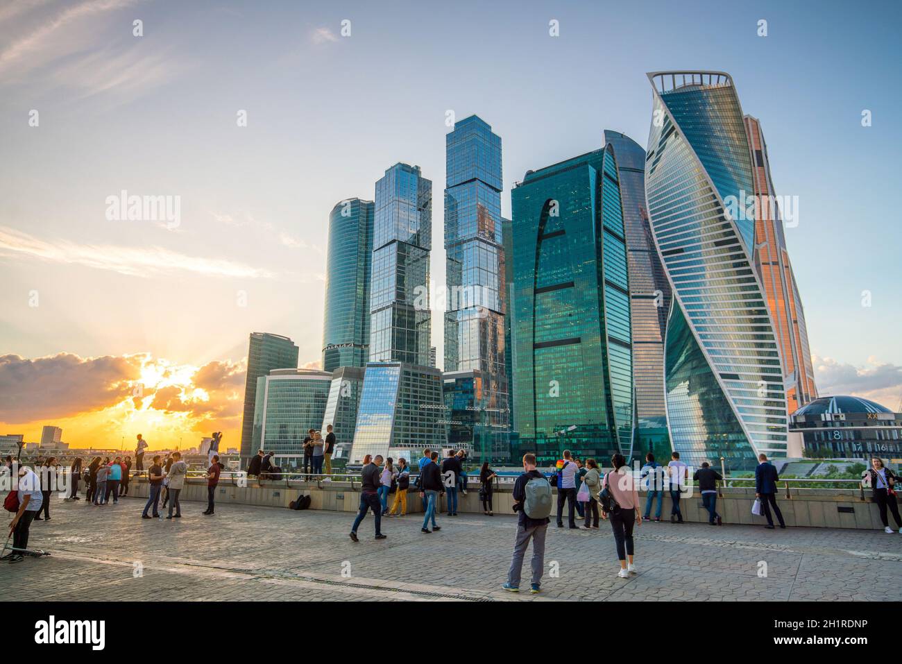 MOSCOW - 18 AUG: Moscow International Business Center in Moscow, Russia ...
