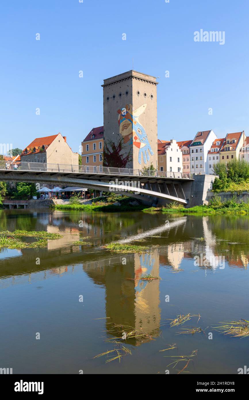 Zgorzelec, Poland - September 22, 2020 : Old Town Bridge on the Nysa ...