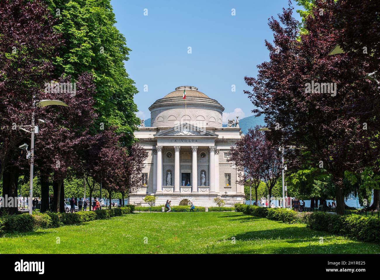 Como, Italy - May 27, 2016: The museum of Como called Volta Temple and ...