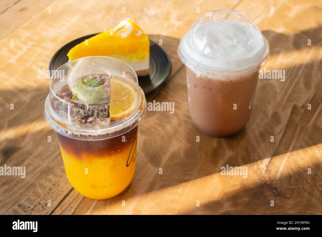 Morning americano coffee in sunshine hi-res stock photography and ...