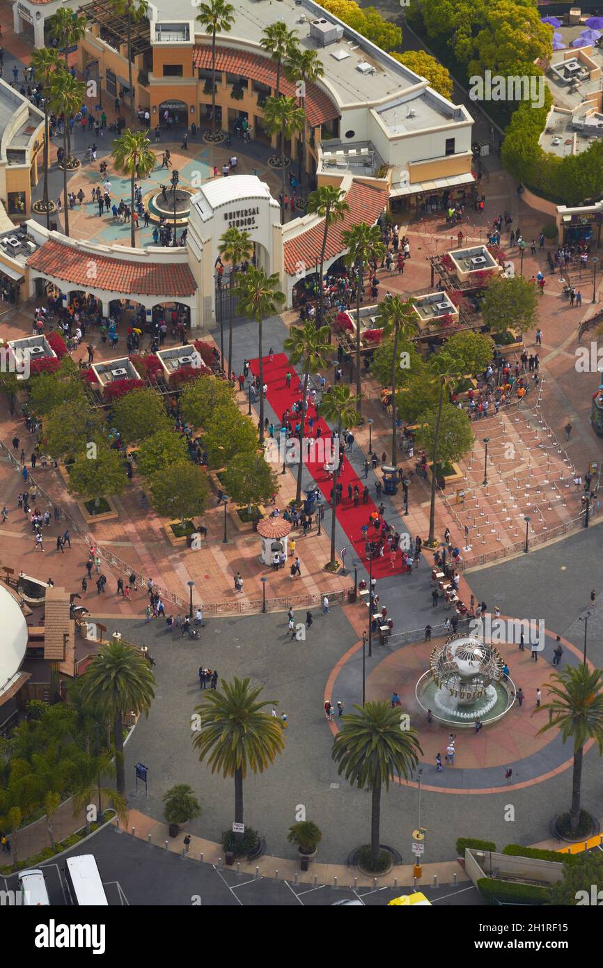 Aerial view universal studios hollywood hi-res stock photography and ...