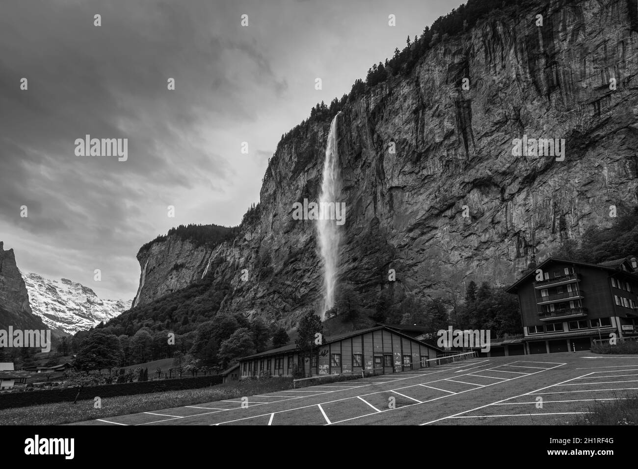 Beautiful view staubbachfall waterfall hi-res stock photography and ...