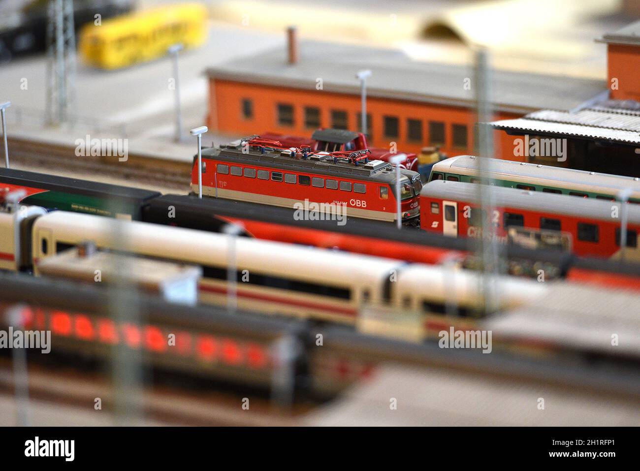 Das Eisenbahnmuseum Lokwelt in Freilassing, Bayern, Deutschland, Europa ...