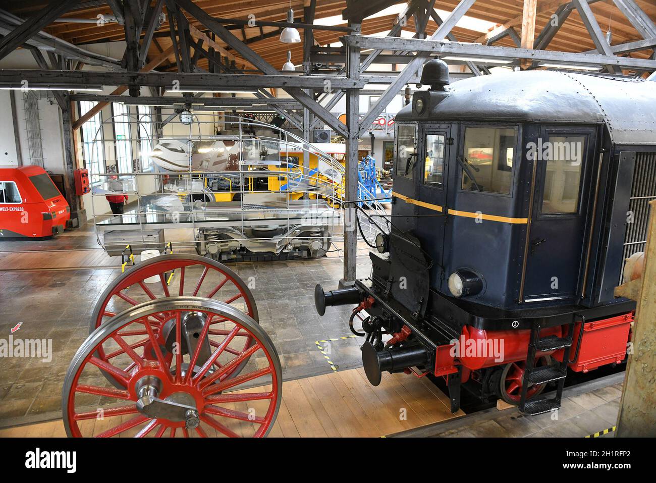 Das Eisenbahnmuseum Lokwelt in Freilassing, Bayern, Deutschland, Europa ...