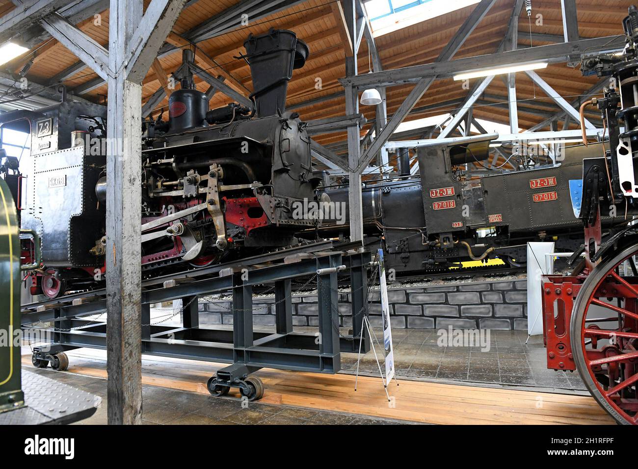 Das Eisenbahnmuseum Lokwelt in Freilassing, Bayern, Deutschland, Europa ...