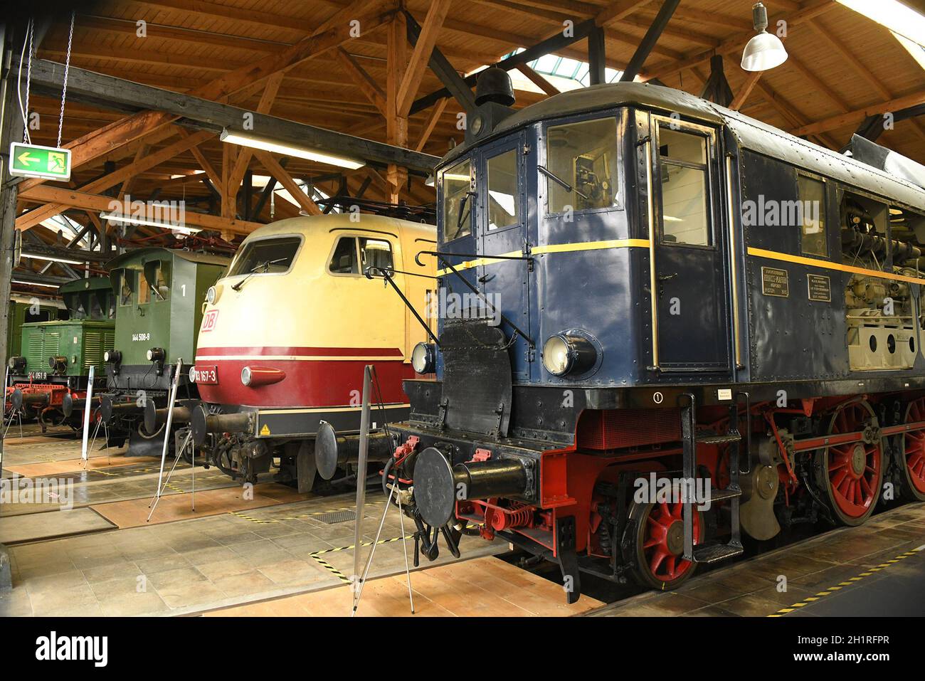 Das Eisenbahnmuseum Lokwelt in Freilassing, Bayern, Deutschland, Europa ...
