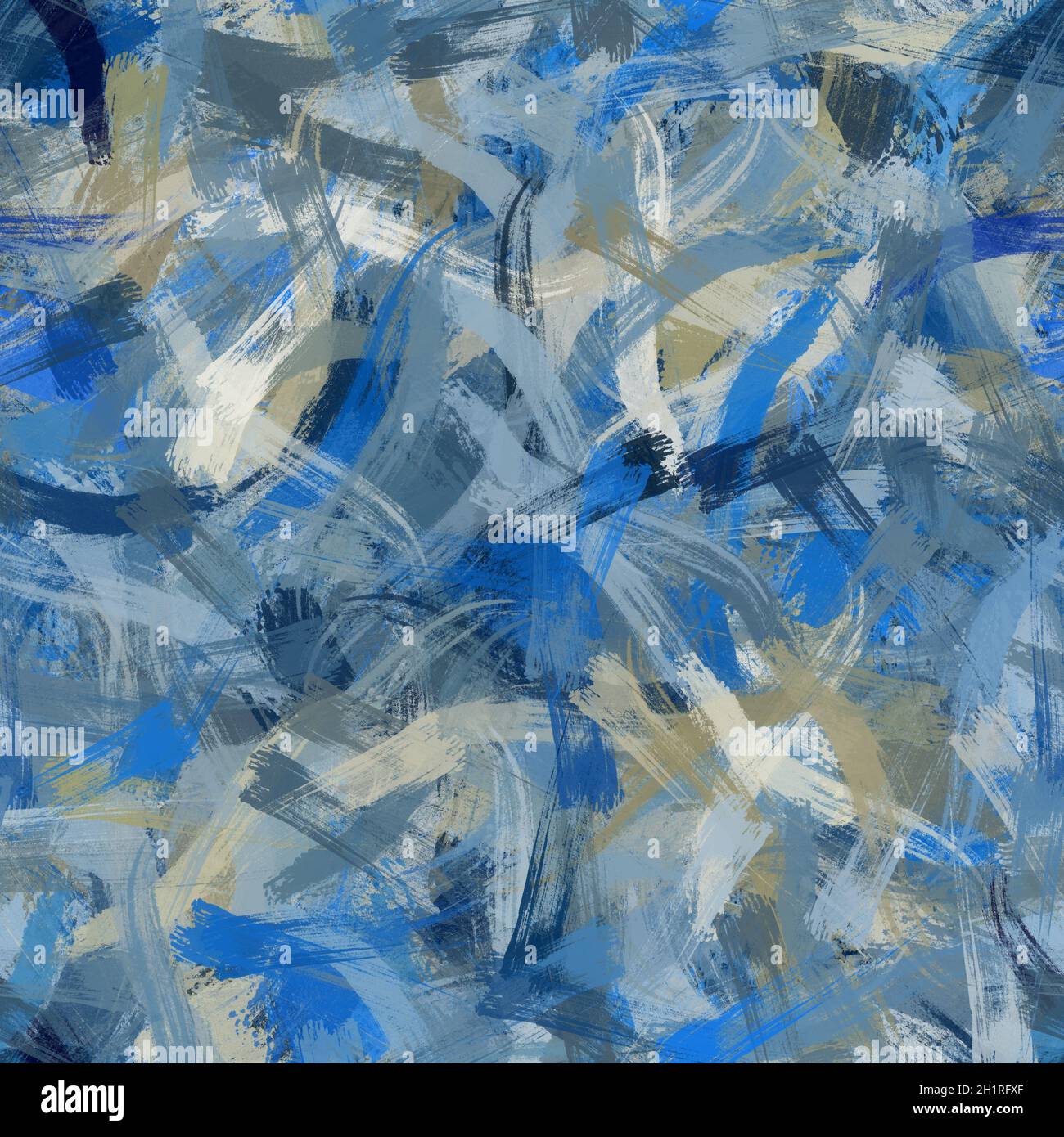 Seamless random faux digital paint stroke pattern print Stock Photo - Alamy