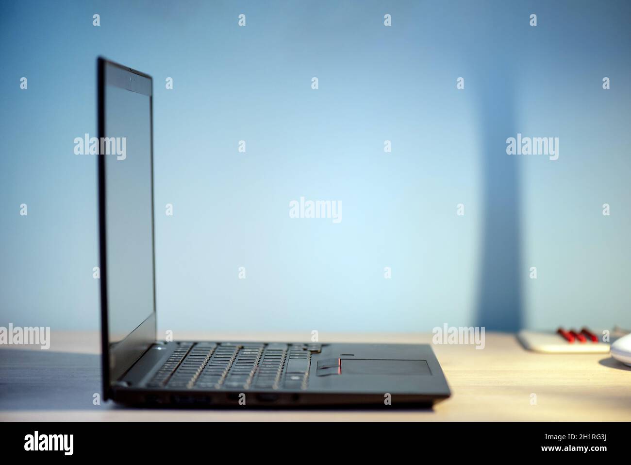 Slim laptop side view hi-res stock photography and images - Alamy