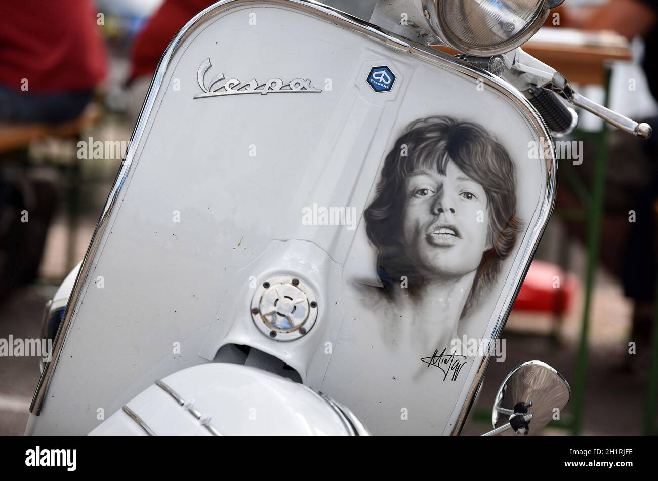 Vespa-Treffen in Altmünster, Salzkammergut, Österreich, Europa - Vespa ...