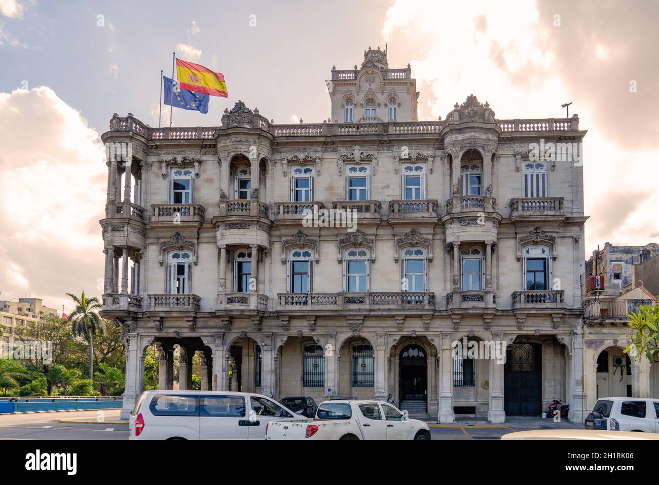 Havana Cuba. November 25, 2020: Embassy of Spain in Cuba. Formerly ...