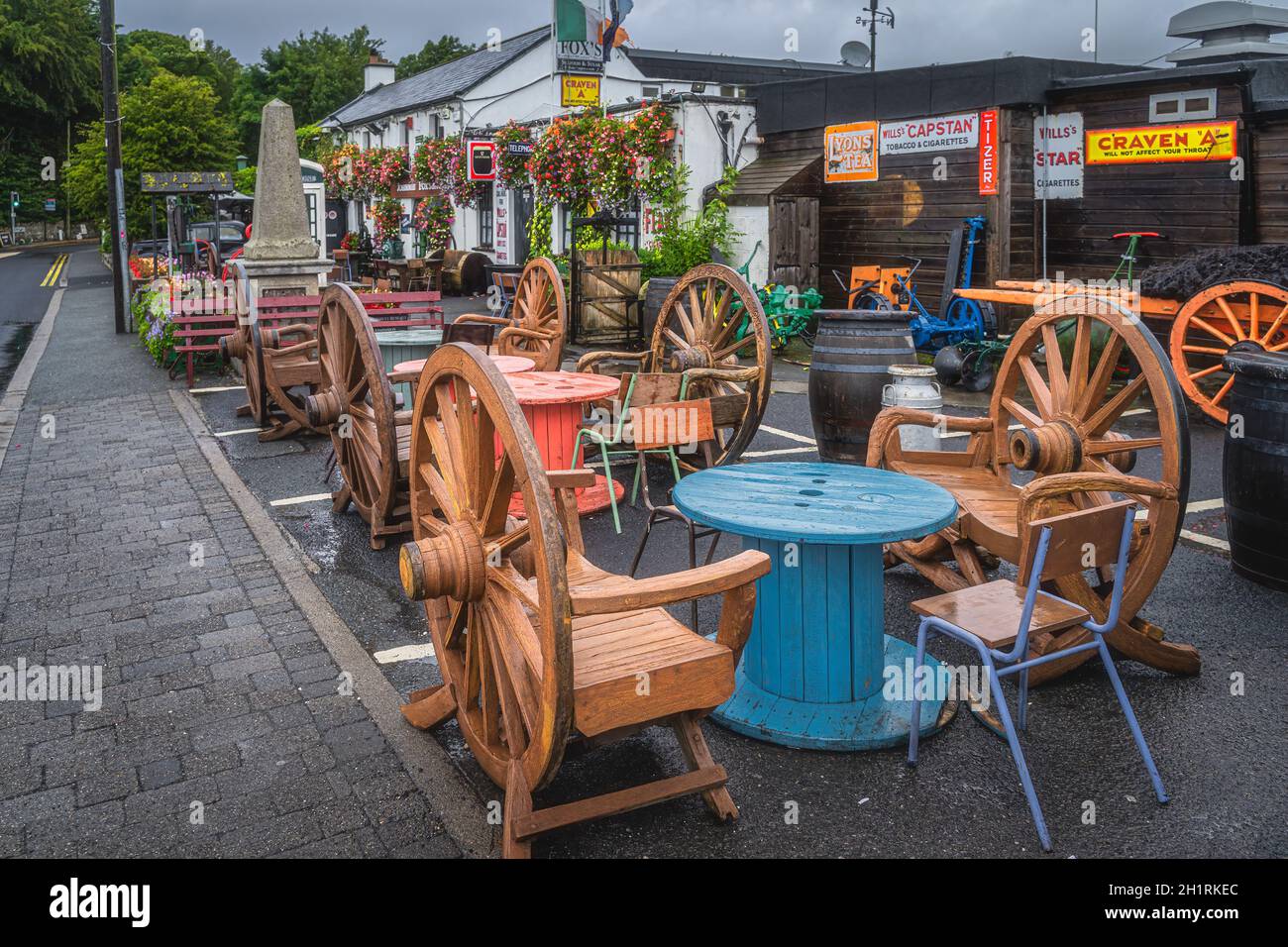 Dublin, Ireland, August 2019 Johnnie Foxs pub and restaurant ...
