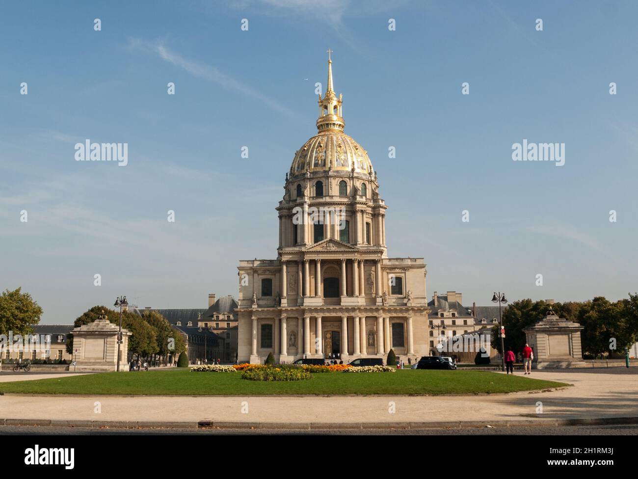View of Dome des Invalides, burial site of Napoleon Bonaparte, Paris ...