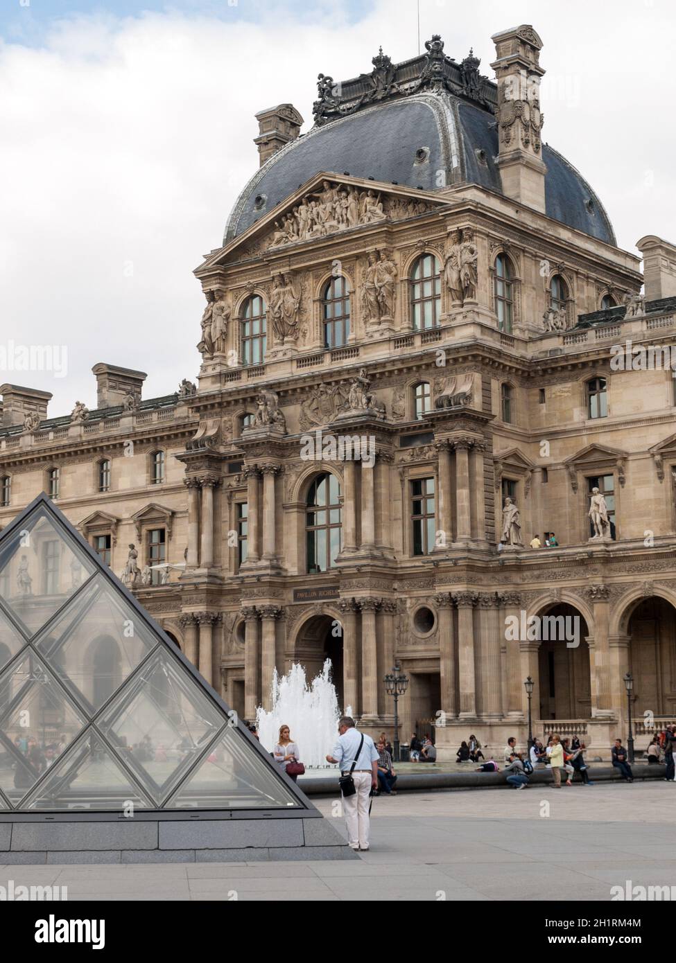 Paris - The Louvre Museum. Louvre is one of the biggest Museum in the ...