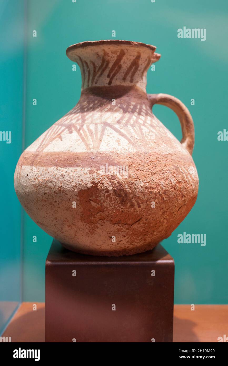 Lisbon, Portugal - March the 1st, 2020: Jug from Al-Jubail. 19th Saudi ...