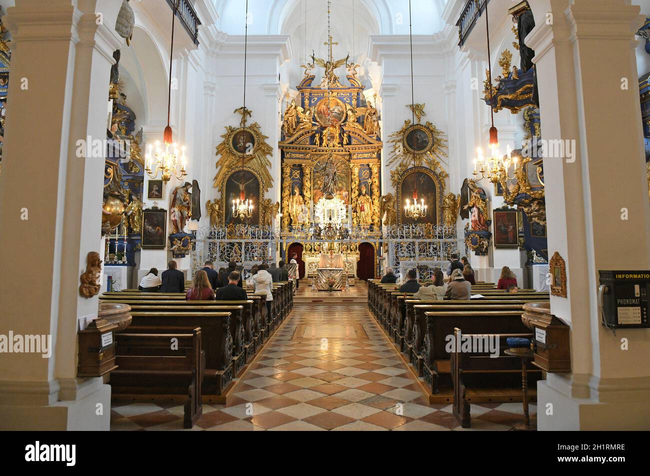 Wallfahrtskirche Maria Plain in Salzburg, Österreich, Europa ...