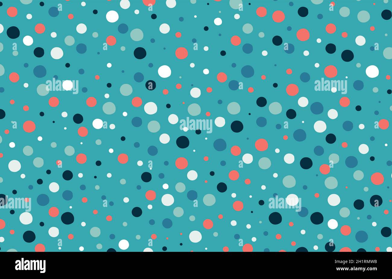 Coral Polka Dot Background
