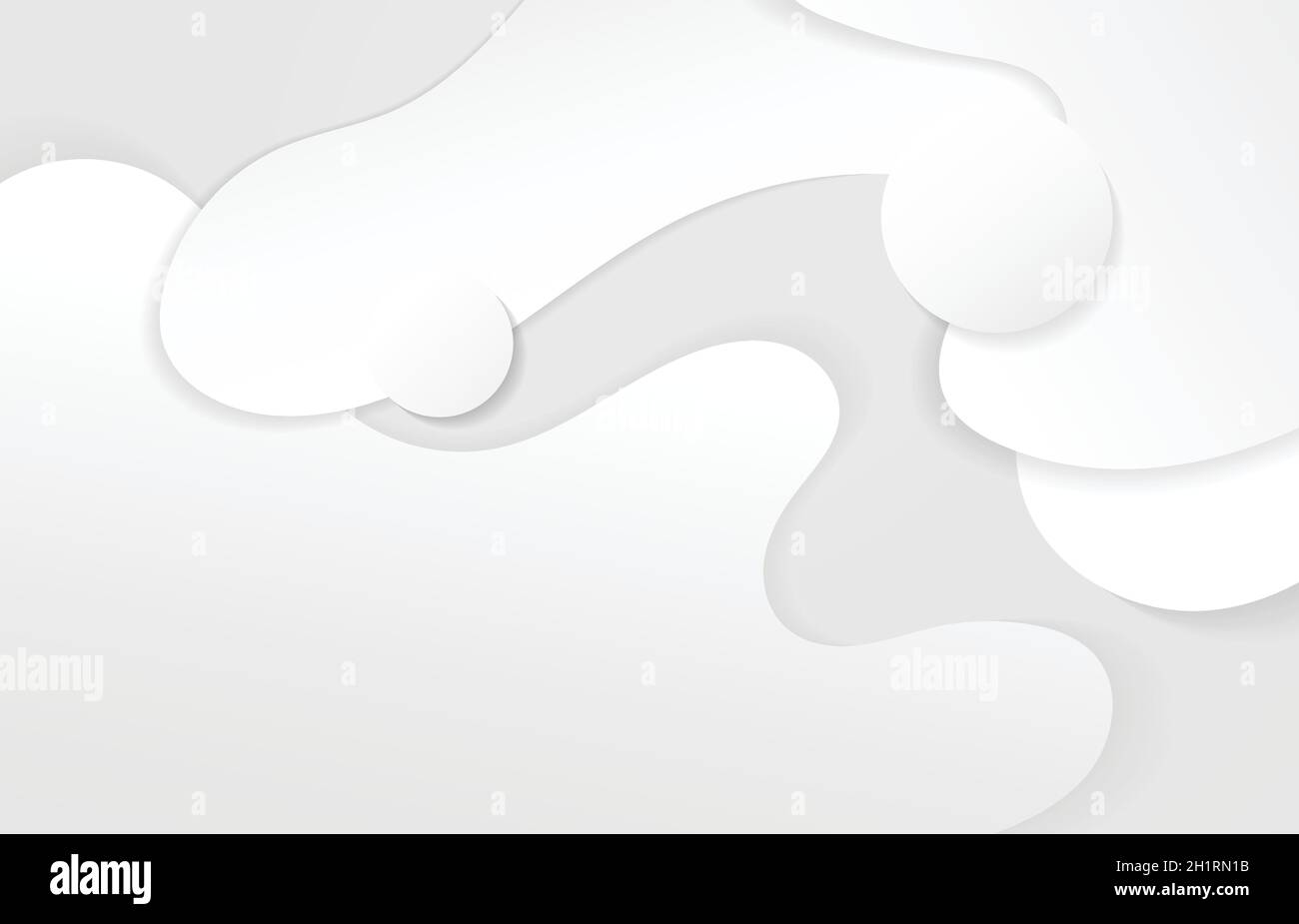 Abstract wavy white design template decorative design. Space for cover ...