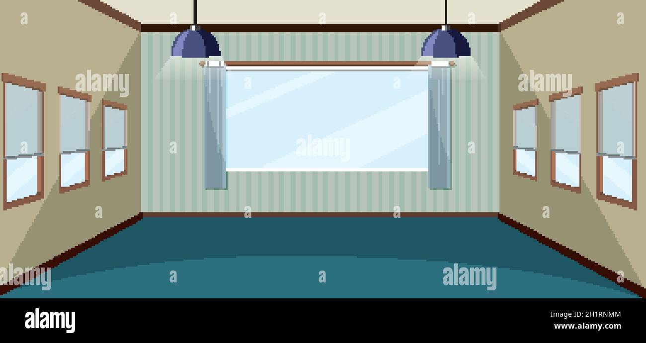 Empty room interior design illustration Stock Vector Image & Art - Alamy