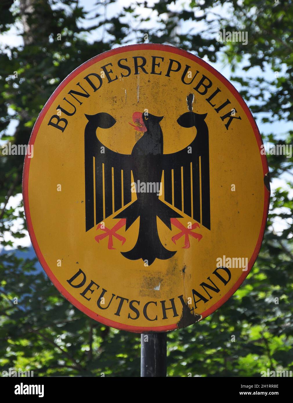 Border sign federal republic of germany hi-res stock photography and ...