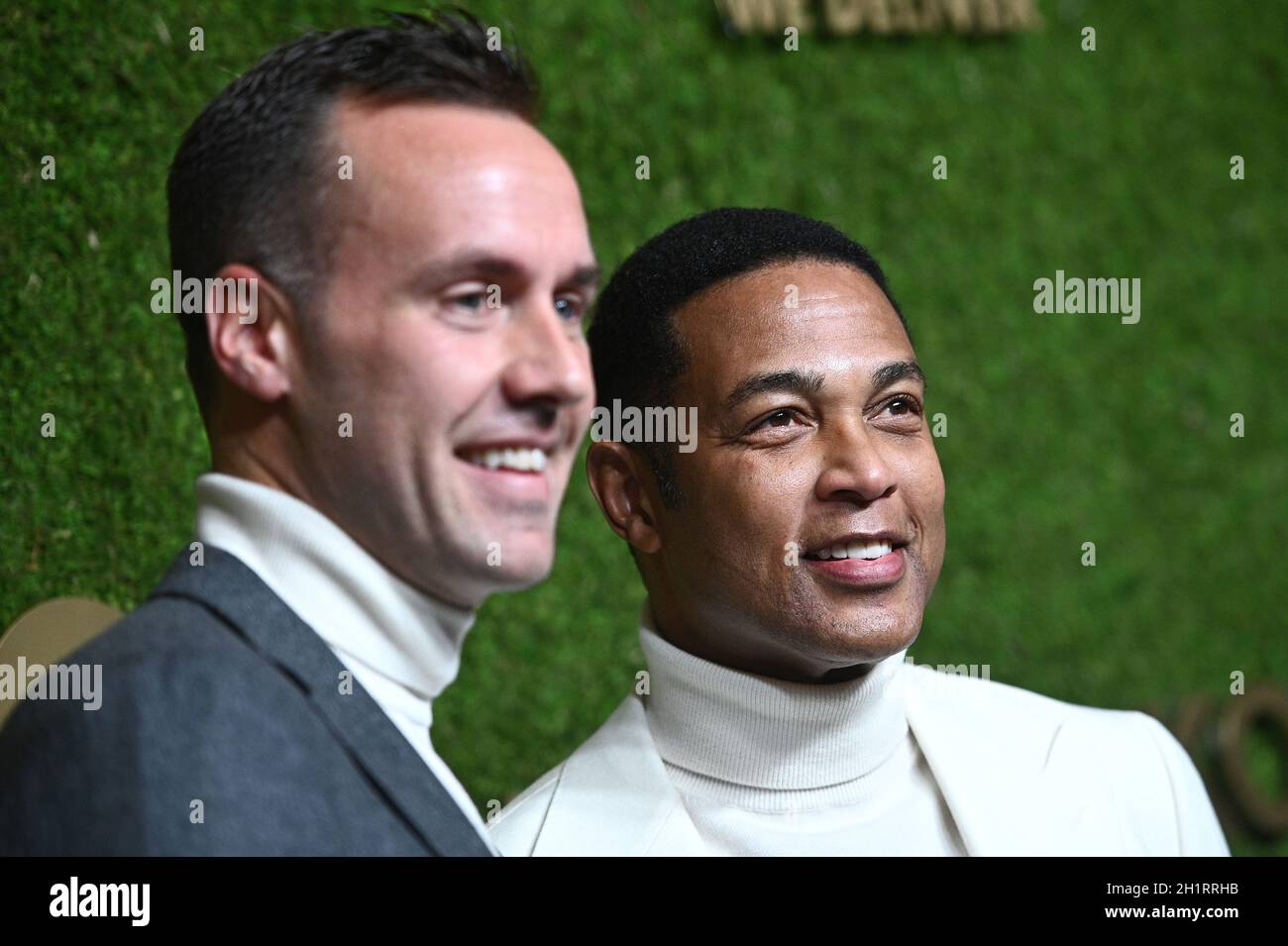 New York, NY, October 18, 2021. (L-R) Tim Malone and TV journalist Don ...