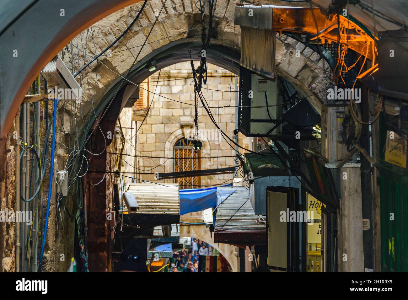 Street scene at old jerusalem city Stock Photo - Alamy