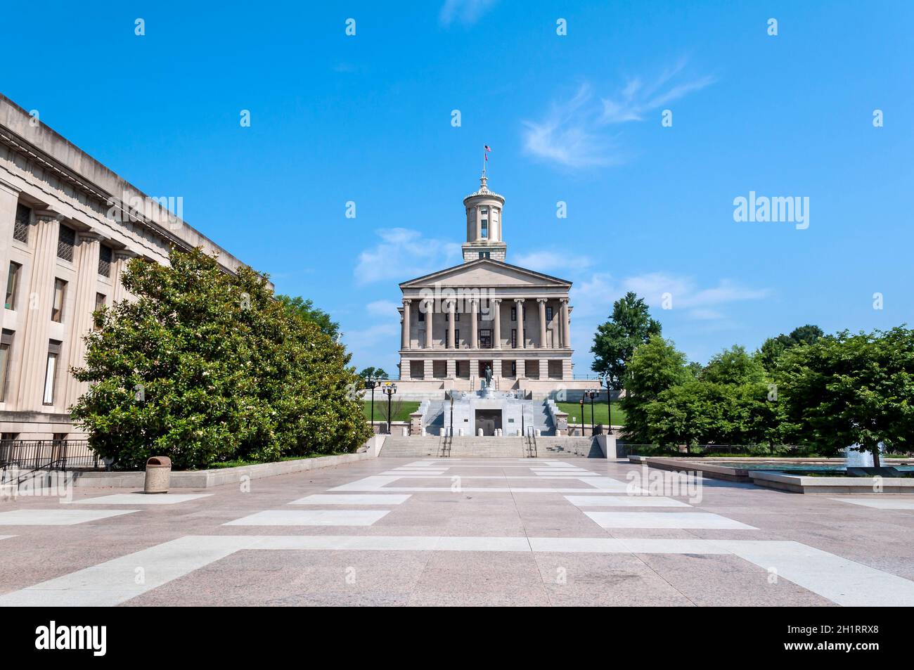 Tennessee State Capitol building as seen from the Legislative Plaza in ...