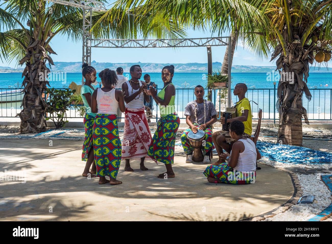 Ramena, Madagascar - December 20, 2015: Malagasy folk musicians and ...