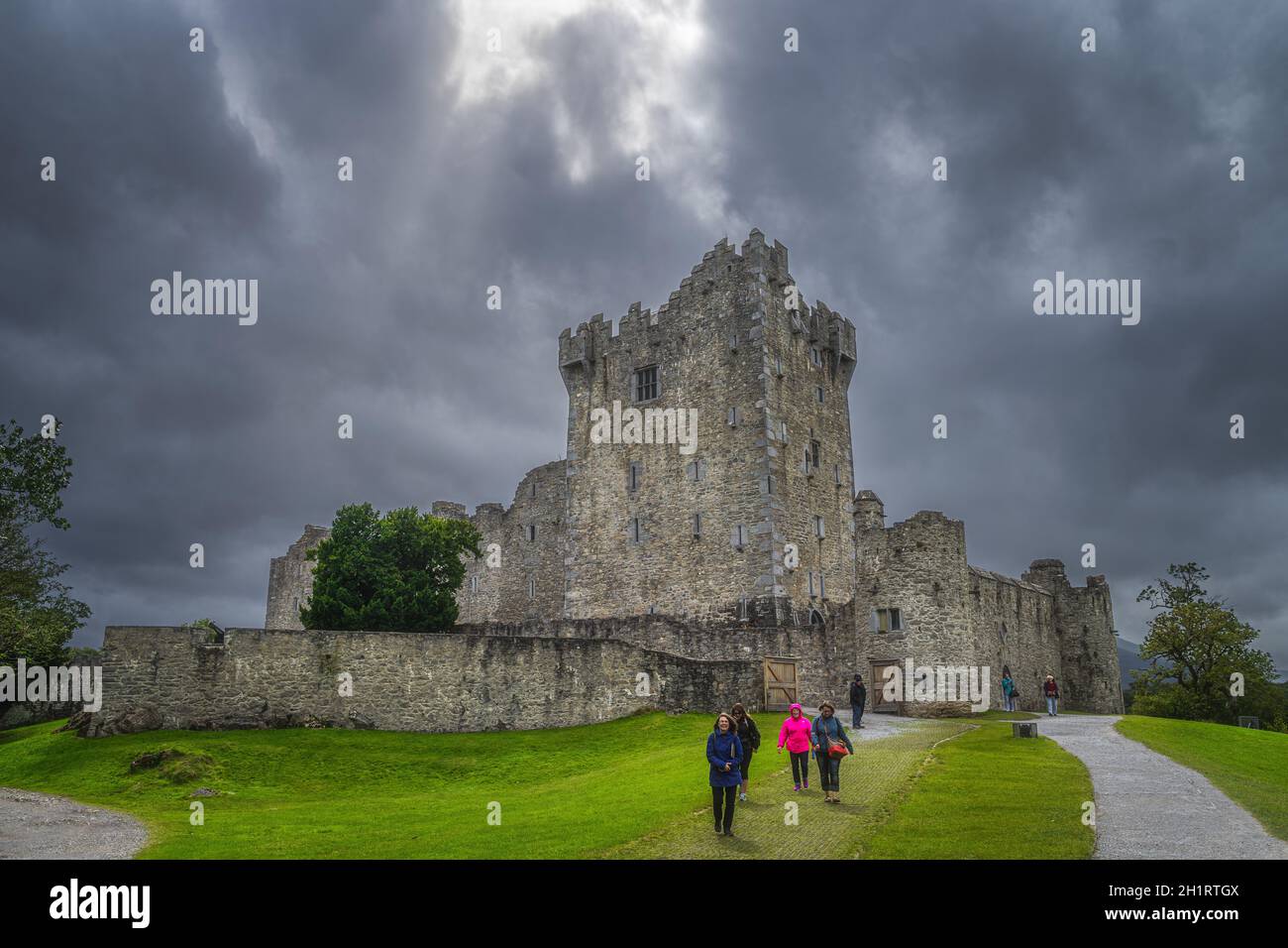 Killarney, Ireland, August 2019 People sightseeing and visiting ...