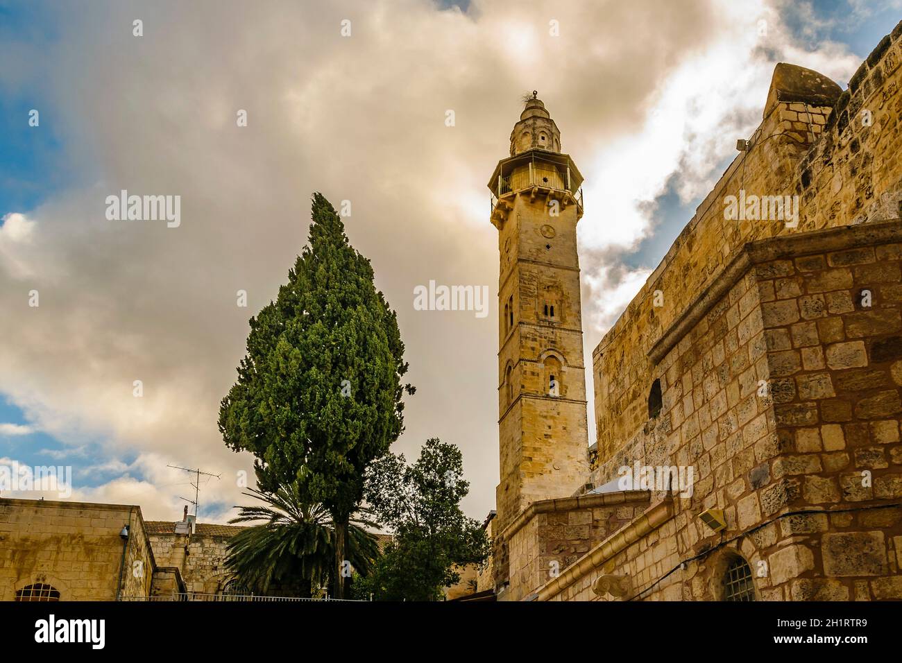 Stone ancient buildings at old jerusalem city Stock Photo - Alamy