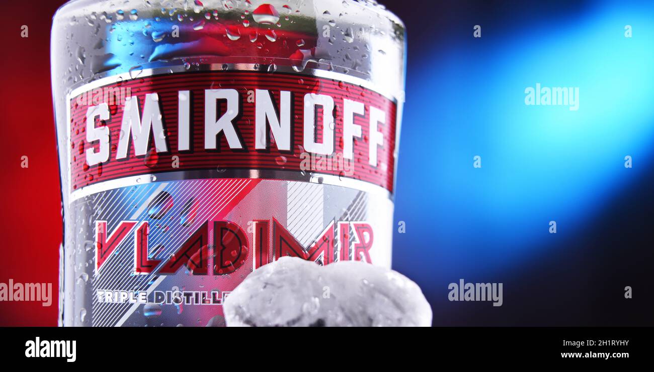 Smirnoff vodka bottle hi-res stock photography and images - Alamy