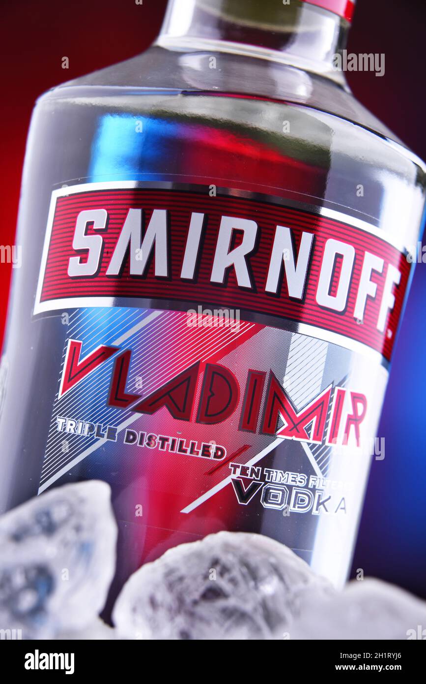 Smirnoff vodka bottle hi-res stock photography and images - Alamy